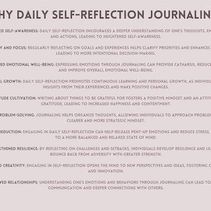 Daily Self Reflection Journal Mood Tracker Printable Gratitude Diary ...
