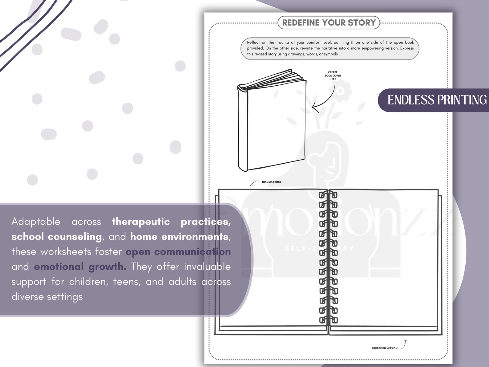 Therapy Printables for Trauma Recovery, Somatic Bundle, PTSD Worksheets ...