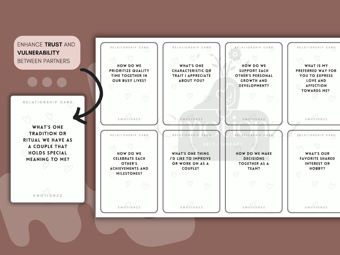 Couple Conversation Cards: Intimate Relationship Questions (PDF) - Etsy