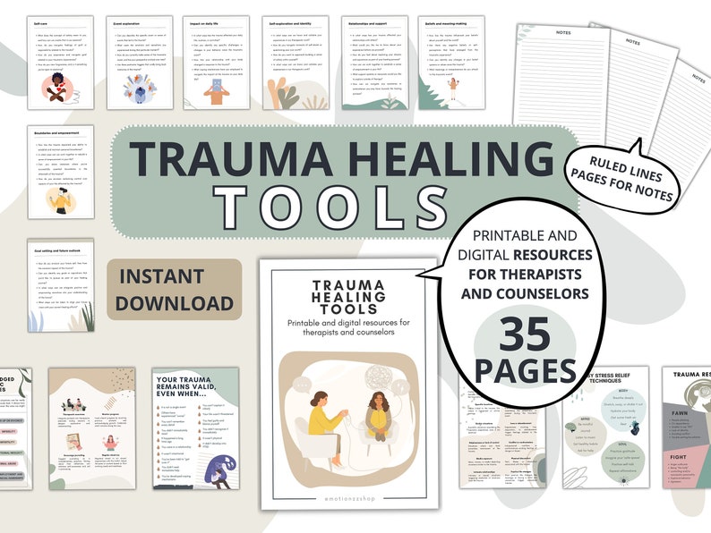 Trauma Healing Tools, Mental Health Journal, CBT Therapy, Self ...
