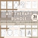Art Therapy Bundle, Printable CBT Counseling Tools, Group Therapy ...