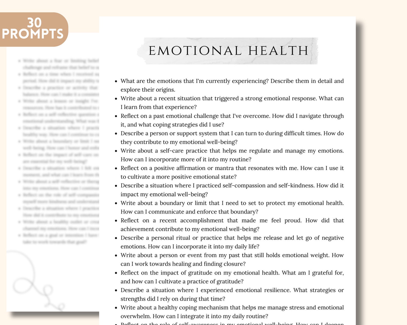 Therapy Journal With Inner Child Prompts Mental Health Reflections Self ...