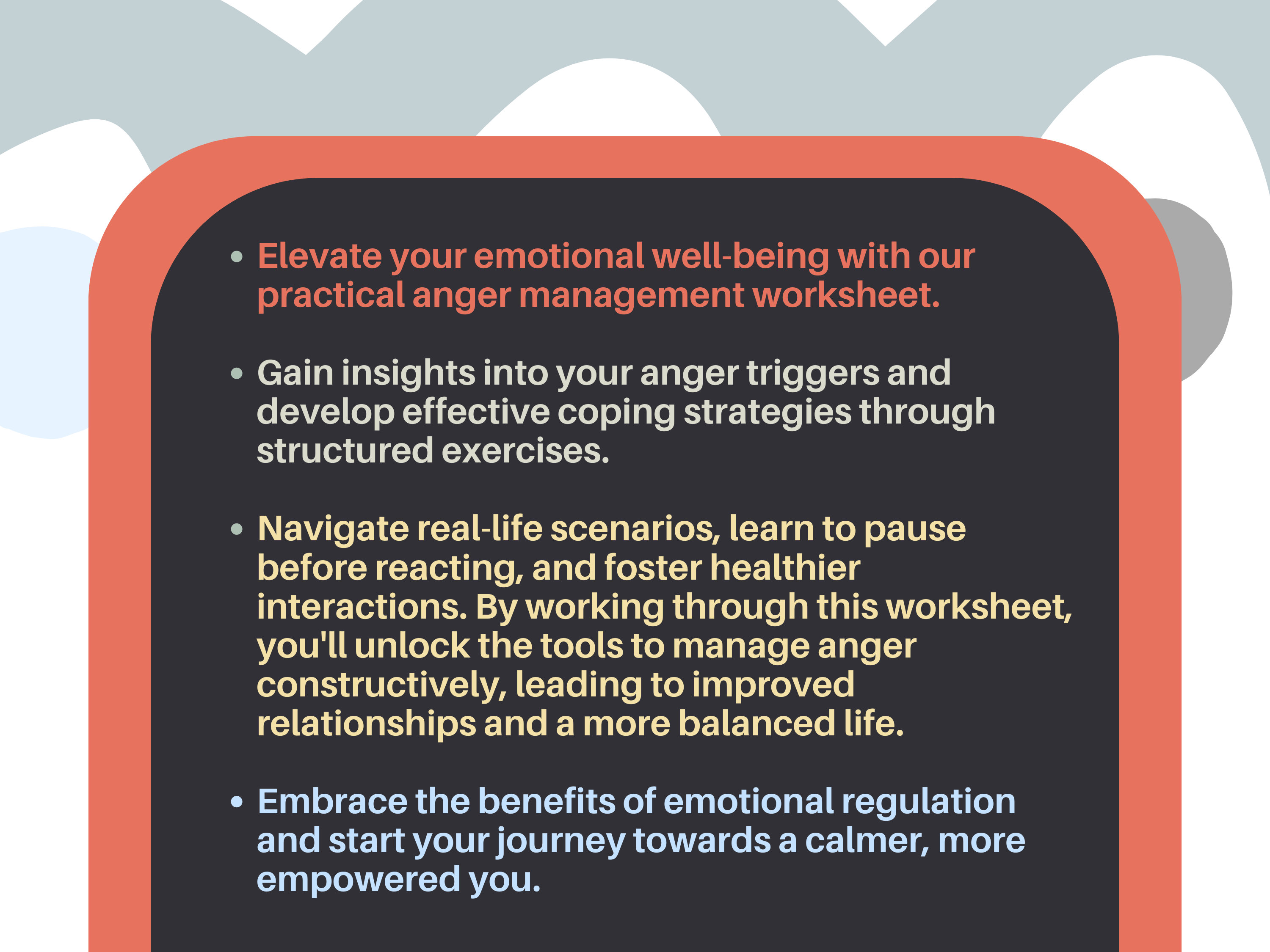 Anger Management Worksheet for Teens CBT Therapy Resource Mental Health ...