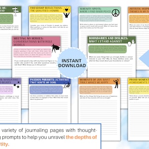 Mental Health Journal, Guided Self Discovery Workbook, Who Am I, Self ...