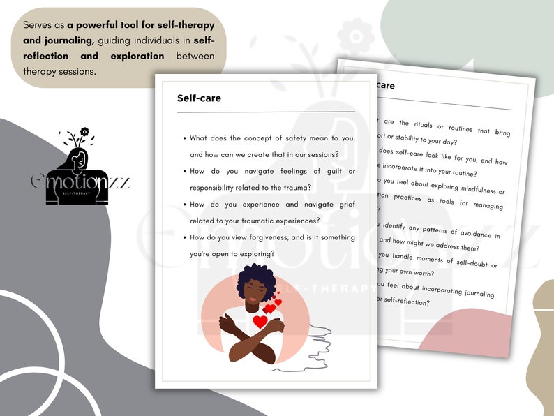 Printable Mental Health Journal, Counseling Tool for Trauma Healing ...