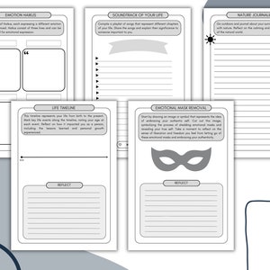 Art Therapy Worksheet Bundle for CBT Therapy Counseling Group Therapy ...