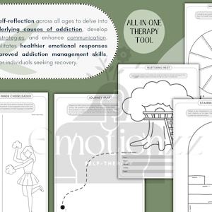 Art Therapy Worksheet Bundle, Mental Health Activities, Counseling ...