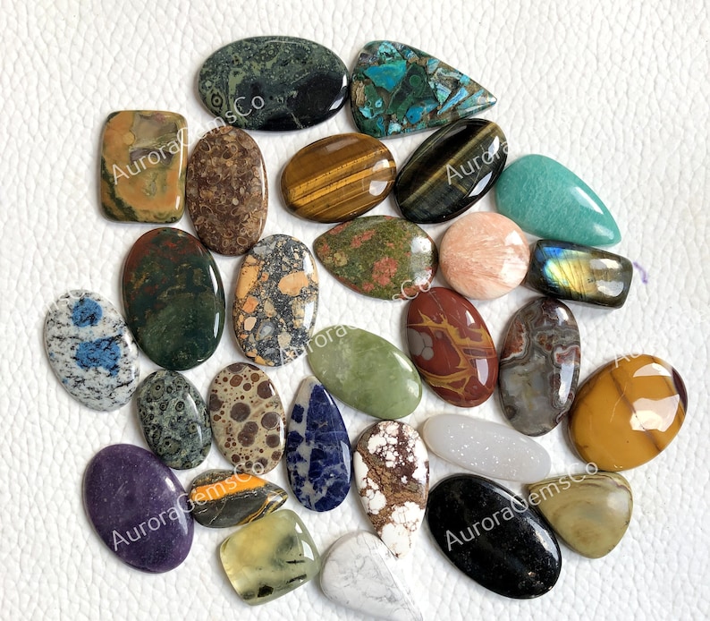 Mix Gemstone Cabochon Wholesale Lot, Mix Shapes and Size, Best Natural ...
