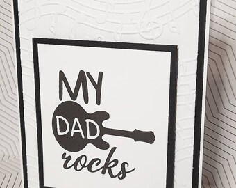 Dad Rocks Card - Etsy