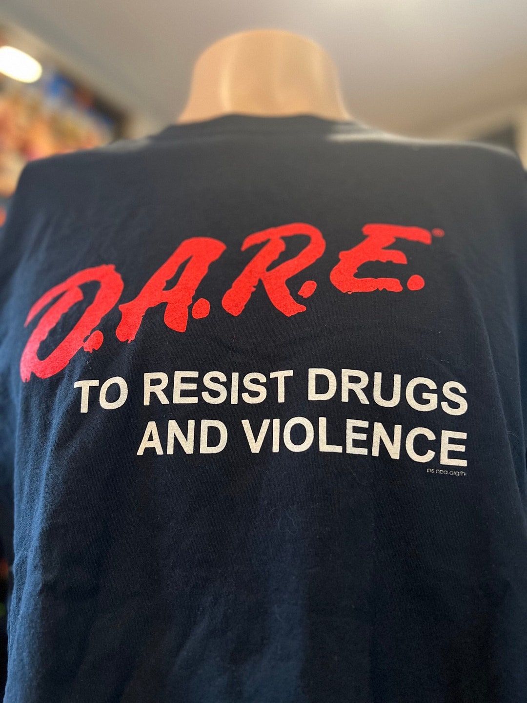 Original Vintage D.A.R.E. DARE Tee Shirt T-shirt | XL | Black | 90s ...