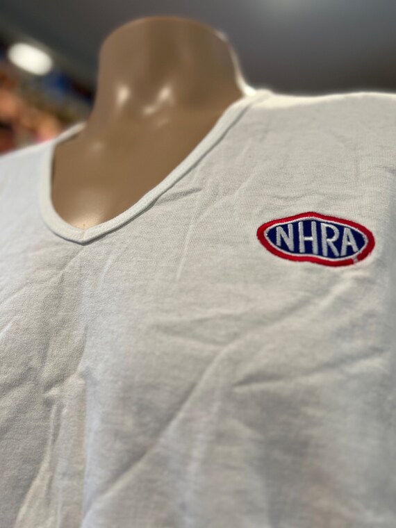 Original vintage NHRA Ladies stitched logo tee shirt … - Gem