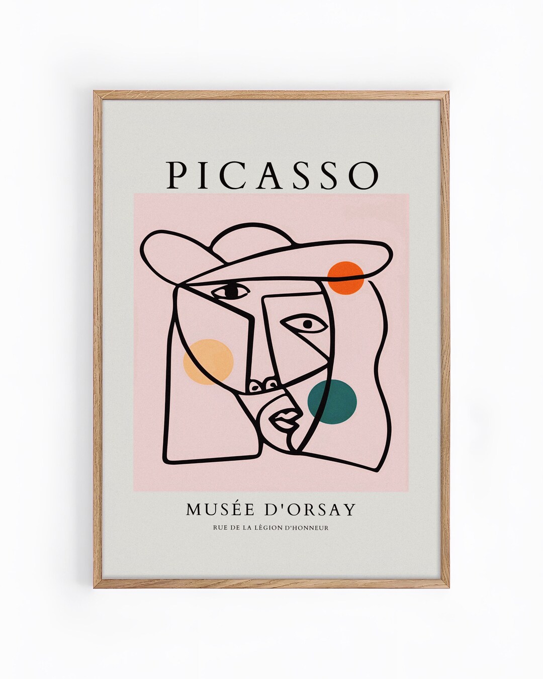 Picasso Portrait Abstract Line Art Print. Digital Download - Etsy