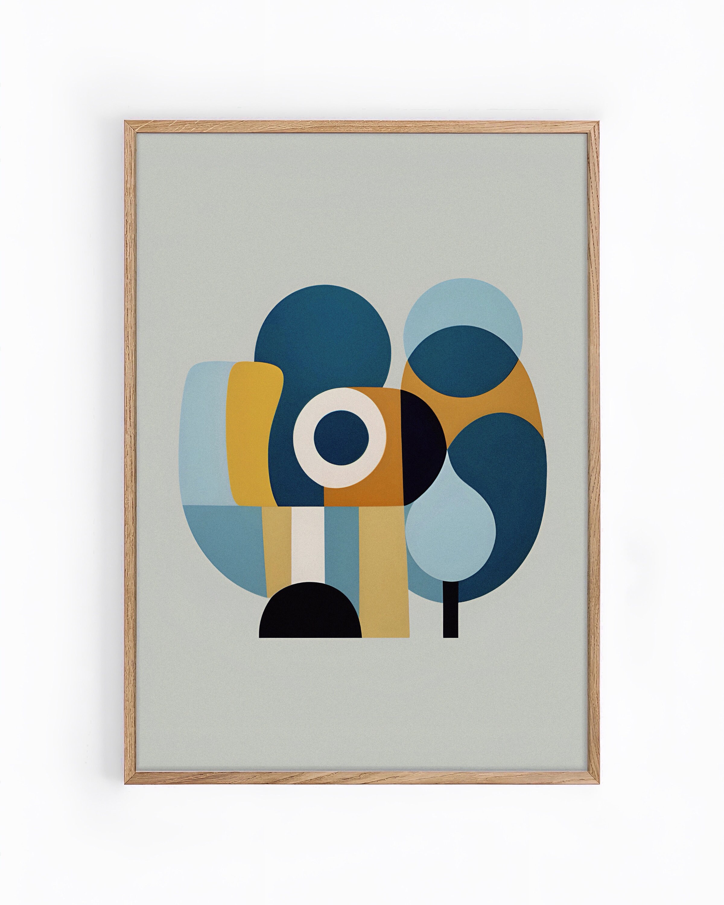 Mid Century Modern Abstract Art Print. Digital Download - Etsy