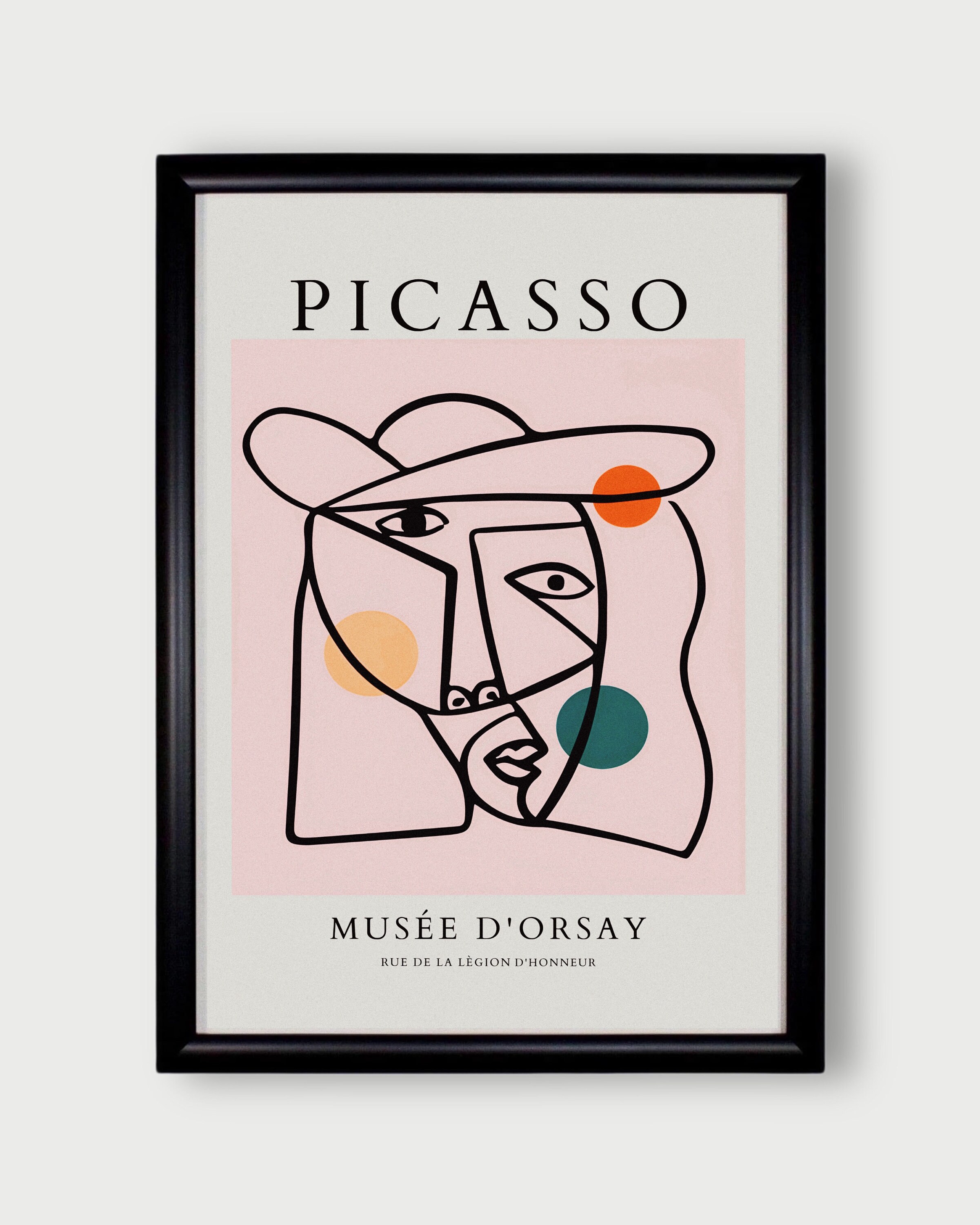 Picasso Portrait Abstract Line Art Print. Digital Download - Etsy