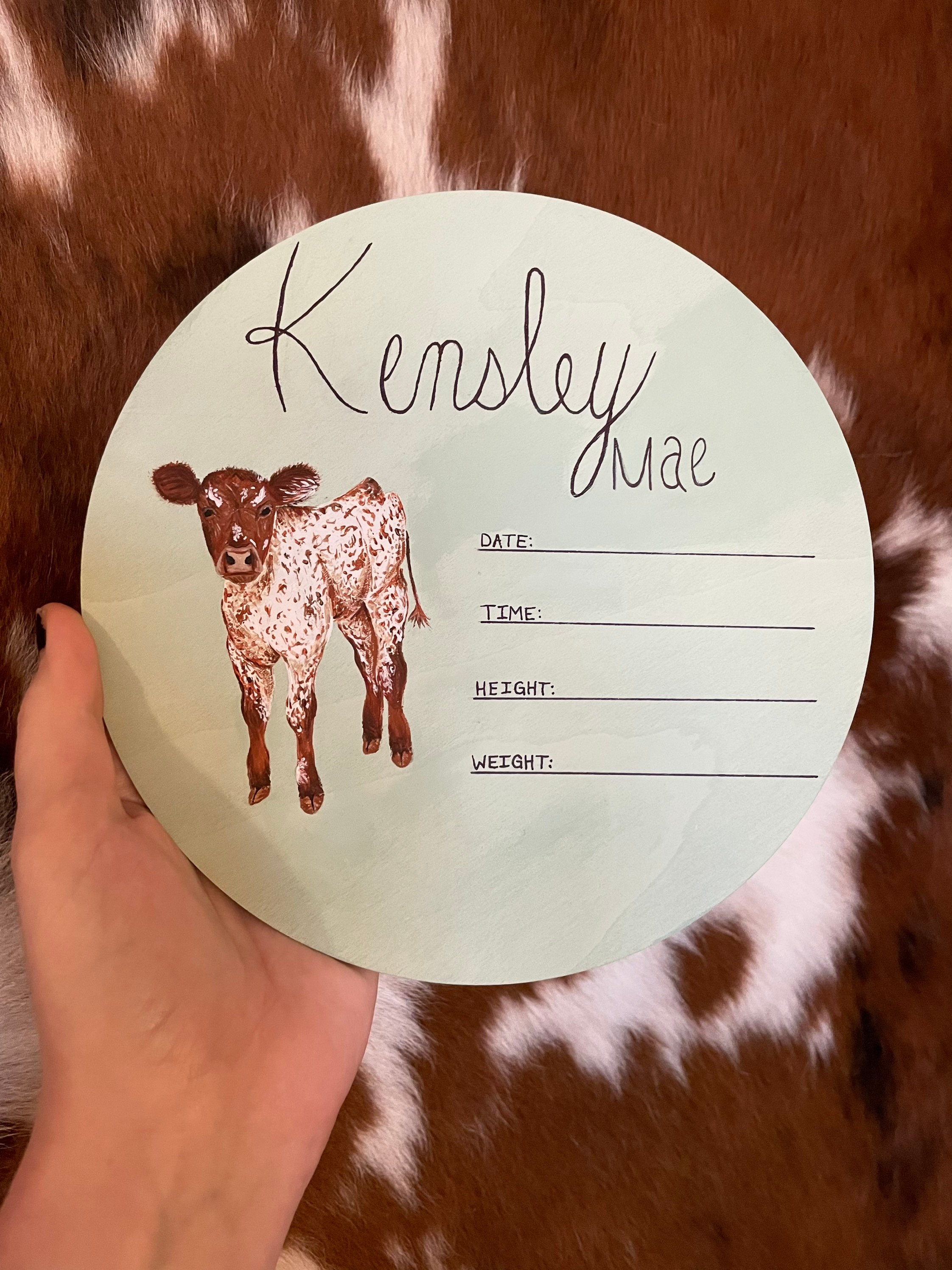 Custom Welcome Baby Sign - Etsy