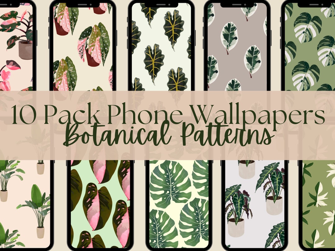 10 Pack Botanical iPhone Wallpapers, Phone Wallpaper Download ...