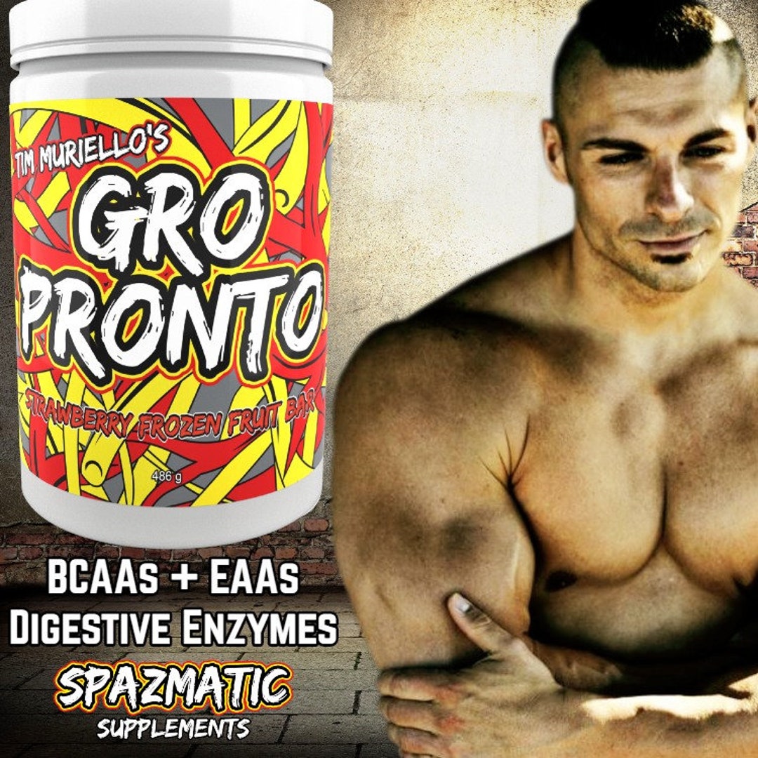 GROPRONTO BCAA EAA Enzymes strawberry Muscle Recovery Super Delicious High Leucine Essential ...