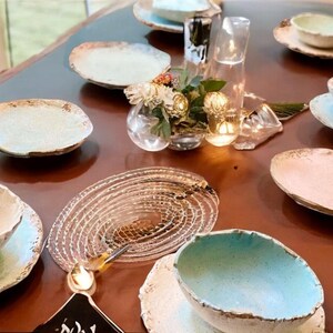 12pc Rustic Pottery Dinnerware Set,rustic Pottery Plates, Very Rustic ...