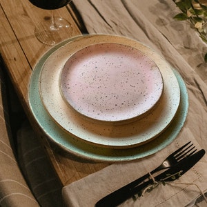 Plates Set,3 Place Setting, Dinner Plate 9.5 In, Shallow Boplate, Side ...