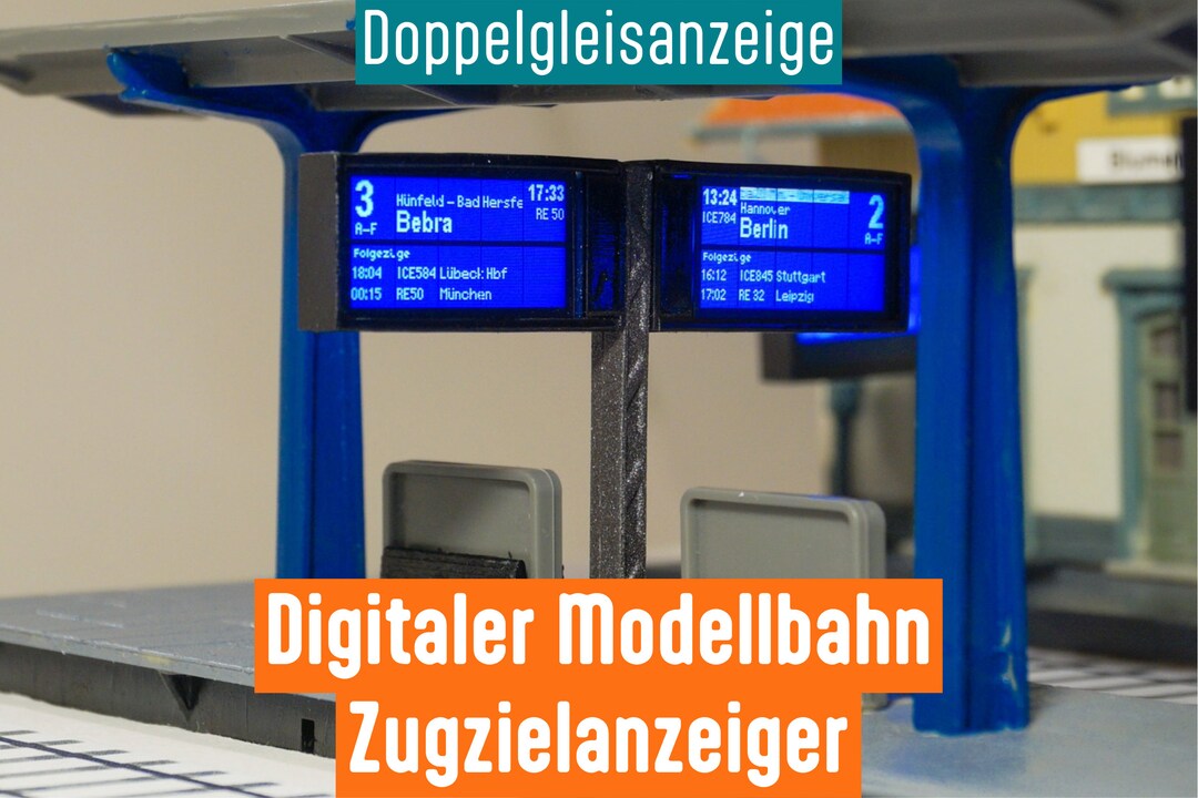 Digital, Customizable Train Destination Display for Model Railways ...