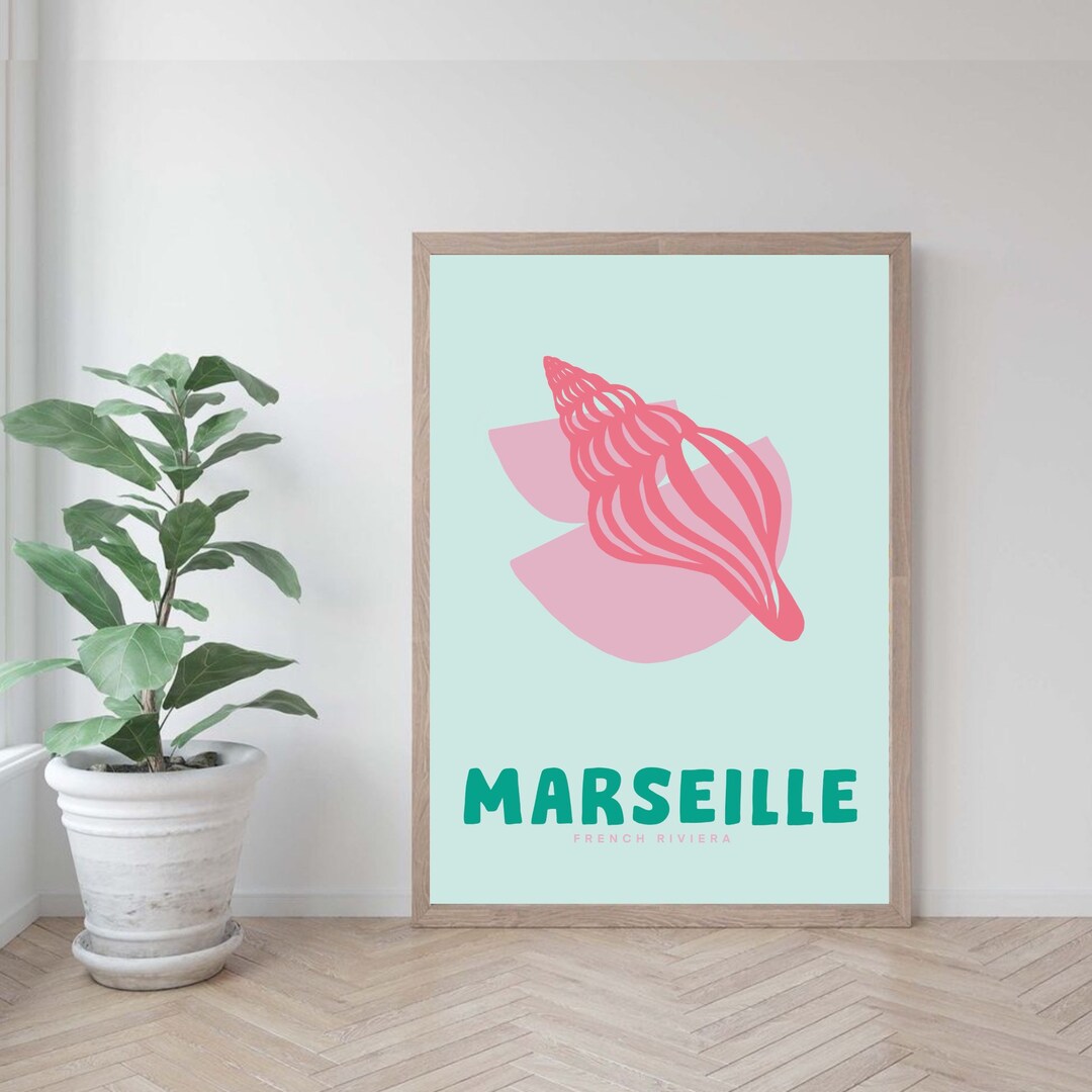 Travel Wall Art, Gallery Wall Poster, French Riviera Poster, Marseille ...