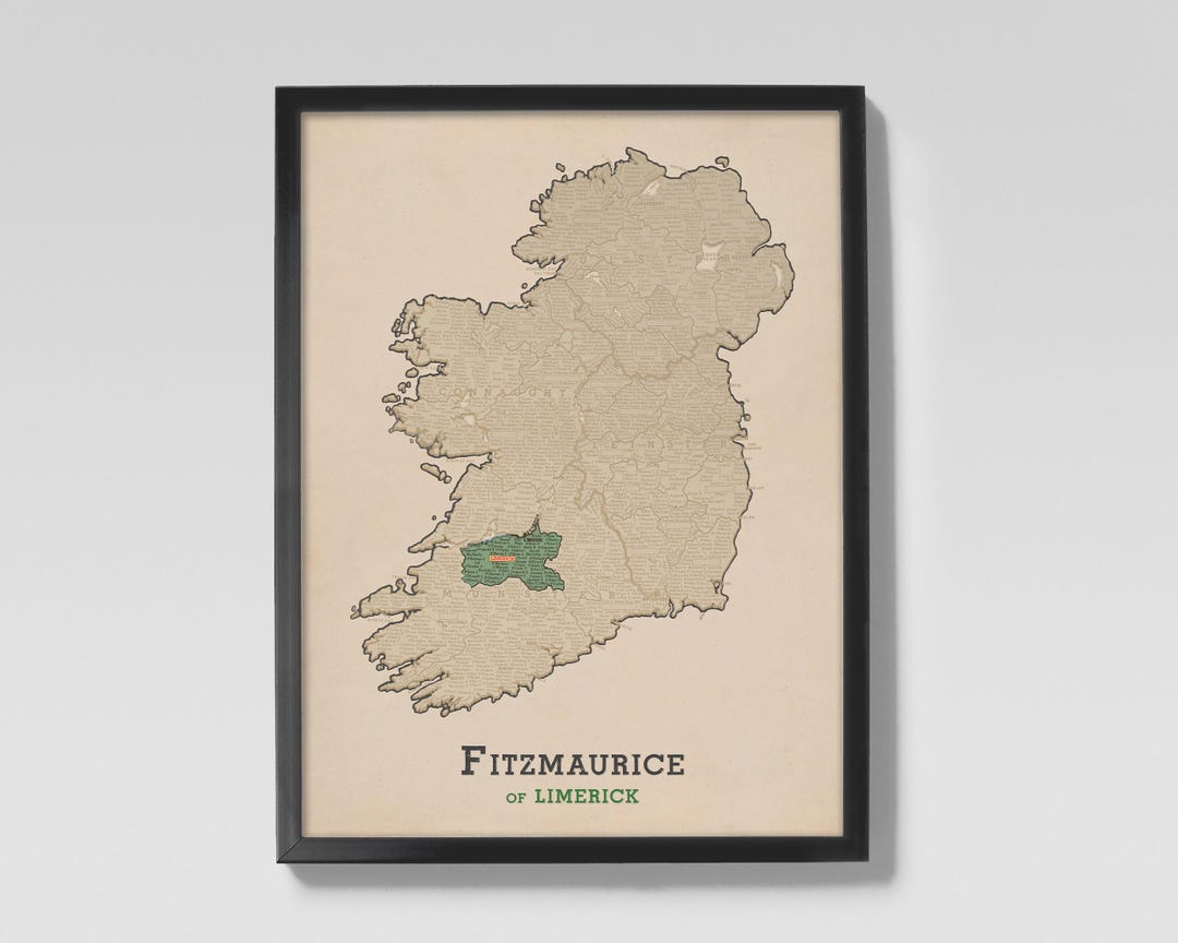 Fitzmaurice of Limerick | clan Fitzmaurice Irish Family Origin Map of ...
