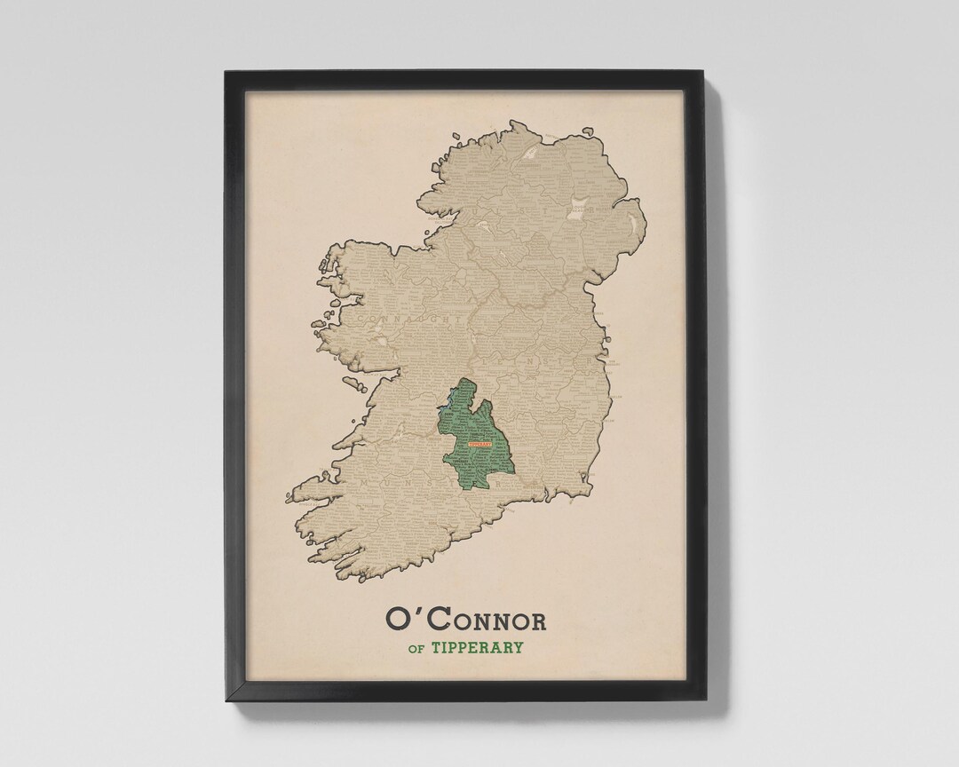 O'connor of Tipperary | clan O'connor Irish Roots Map of Tipperary ...