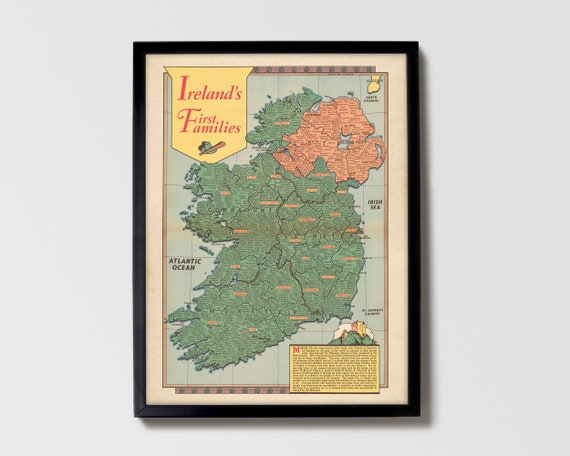 Map Of Irish Clans