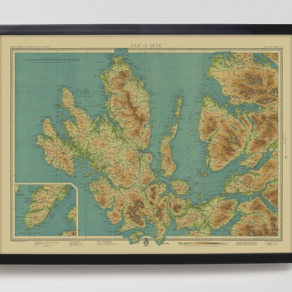 Isle of Skye Map - Etsy