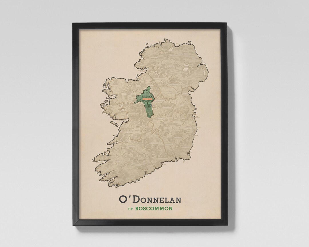 O'donnelan of Roscommon | clan O'donnelan Irish Heritage Map of ...