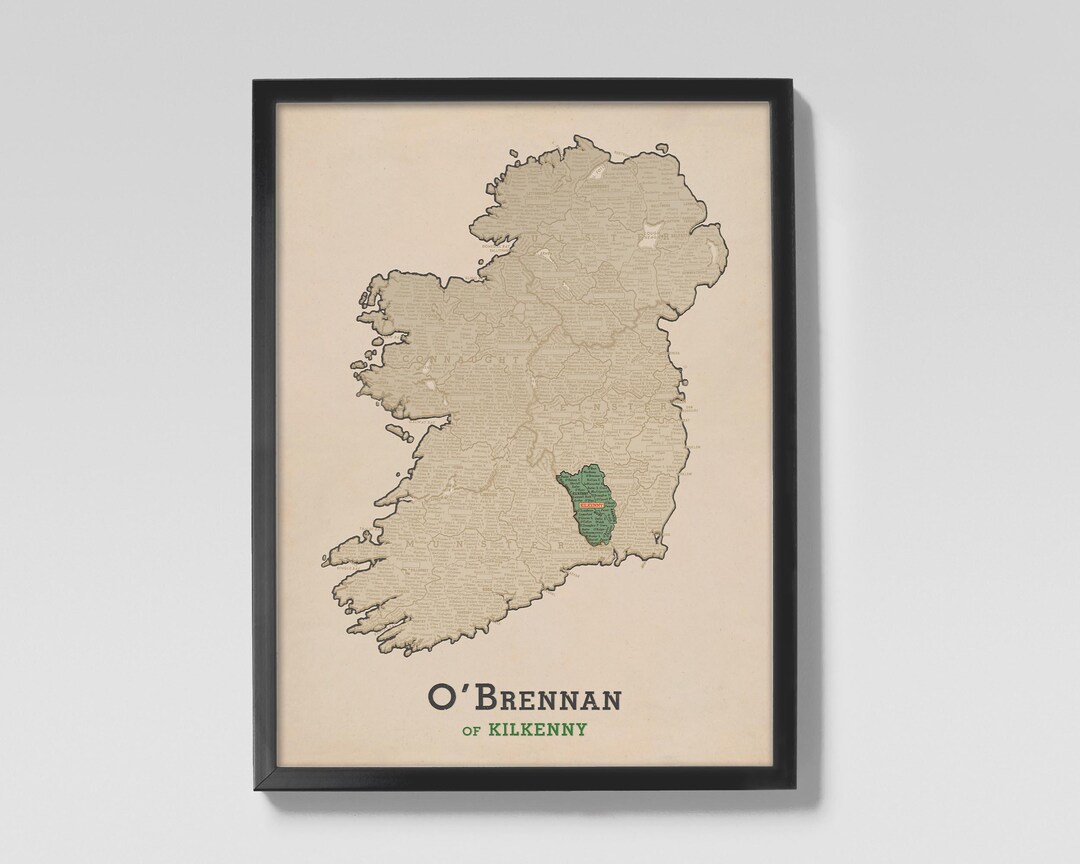 O'brennan of Kilkenny | clan O'brennan Irish Family Origin Map of ...