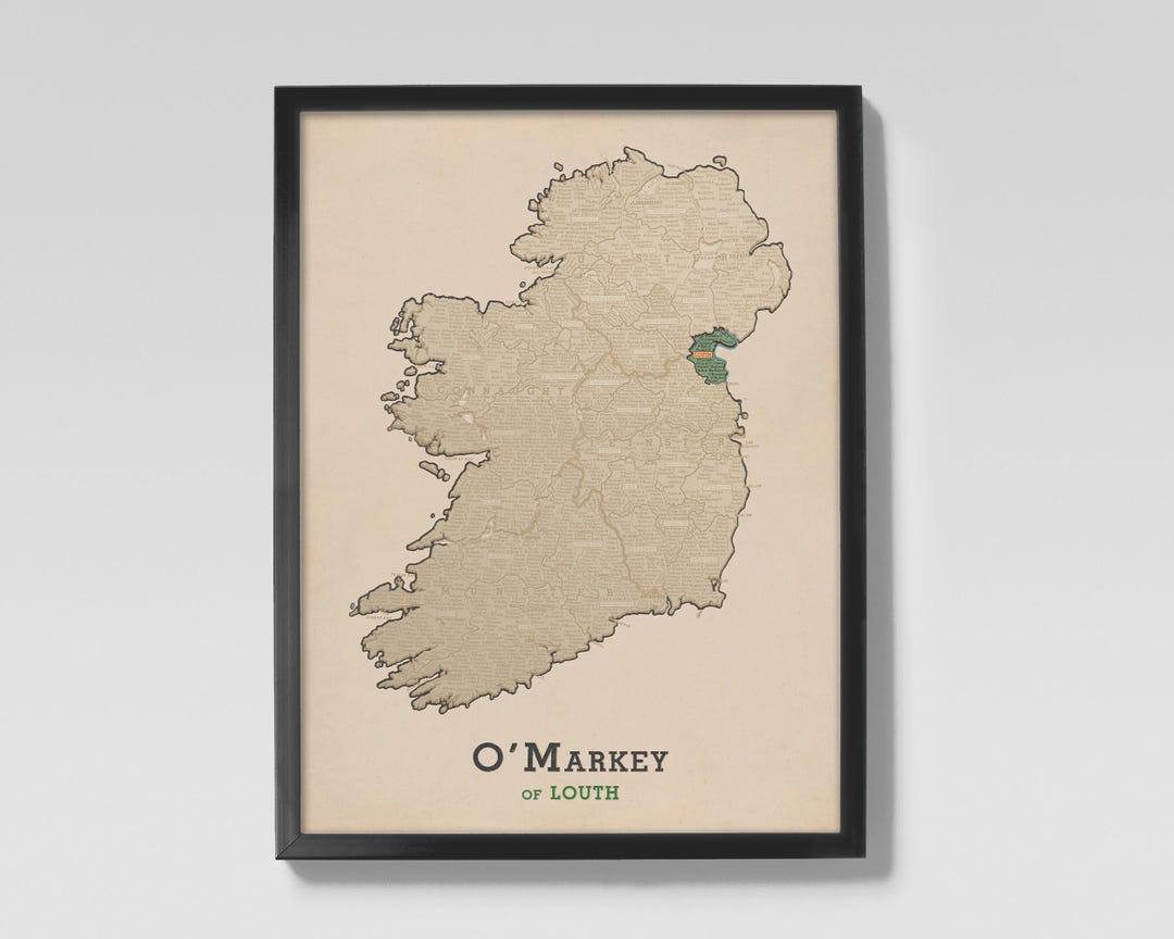 O'markey of Louth | clan O'markey Irish Ancestry Map of Louth, Ireland ...