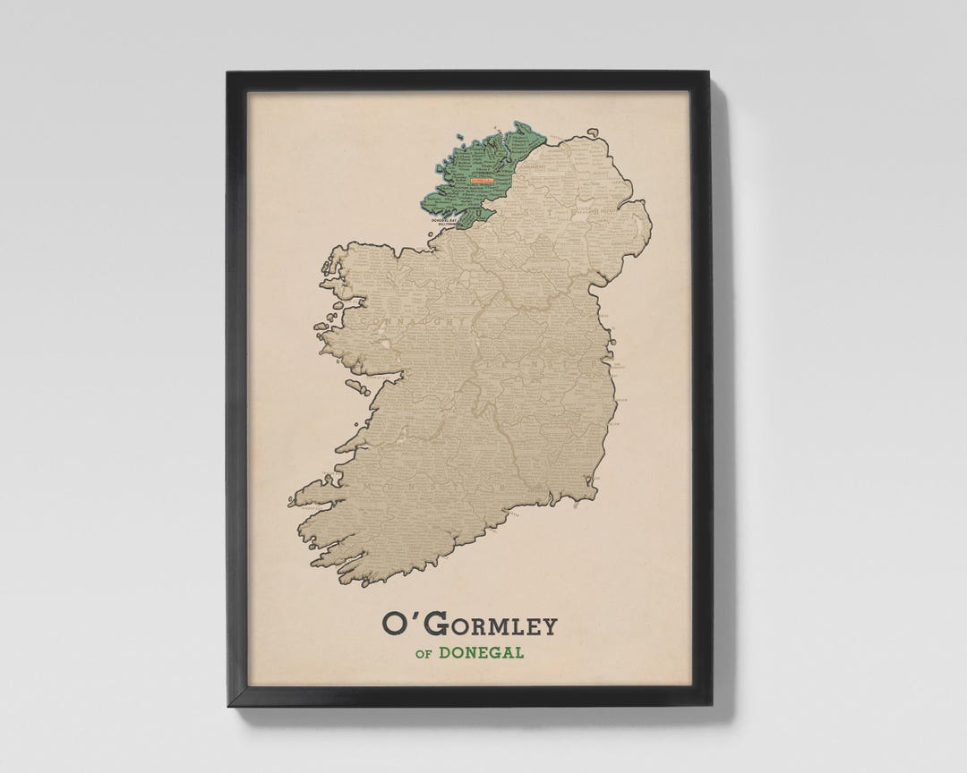 O'gormley of Donegal | clan O'gormley Irish History Map of Donegal ...