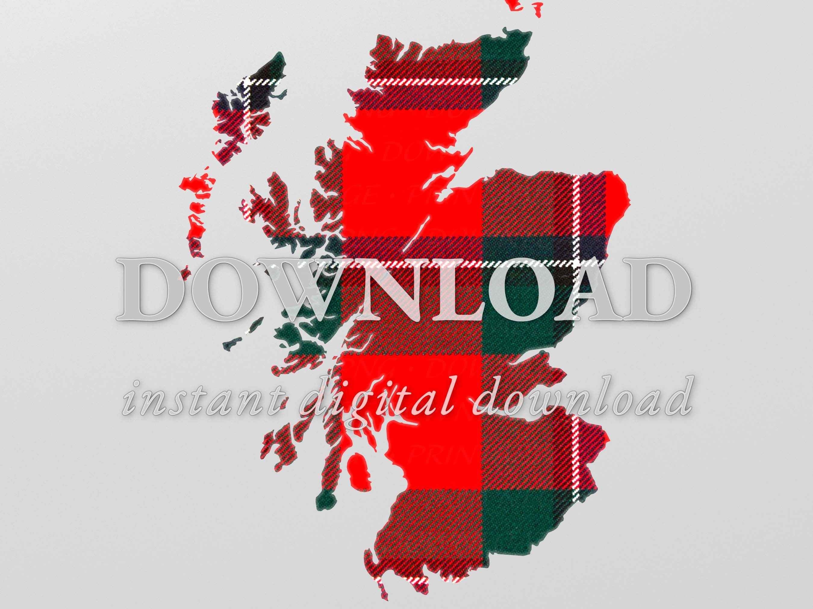 Sinclair Red Clan Downloadable Scottish Clan Sinclair Red - Etsy