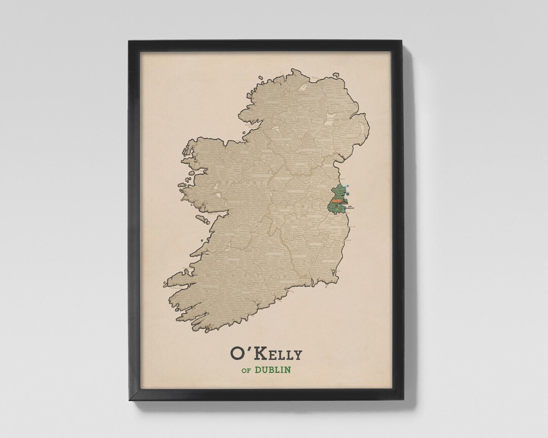 O'kelly of Dublin | clan O'kelly Irish Heritage Map of Dublin, Ireland ...