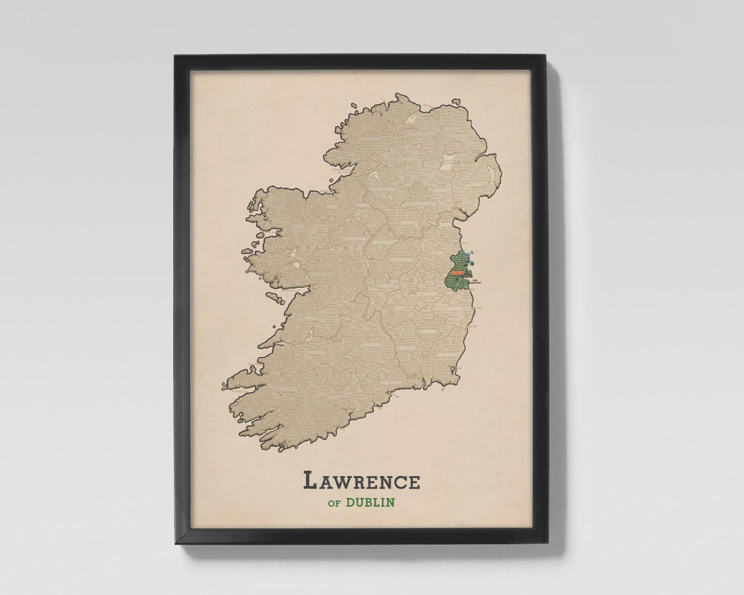 Lawrence of Dublin | clan Lawrence Irish Heritage Map of Dublin ...