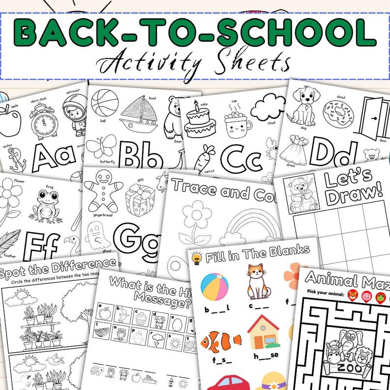 All About Me & Classroom Connection Printables – Back to School ...