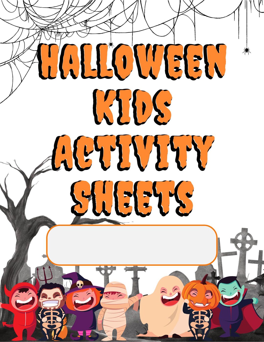 Spooky Halloween Activity Sheets for Kids - Printable Games, Puzzles ...