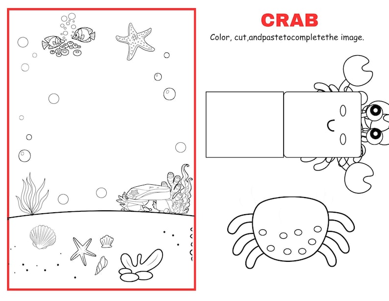 Ocean Animals Crafts Bundle | Printable Kids Summer Activities ...