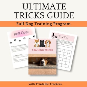 Dog Training Printable Tricks Guide Bundle, Puppy Complete Course and ...