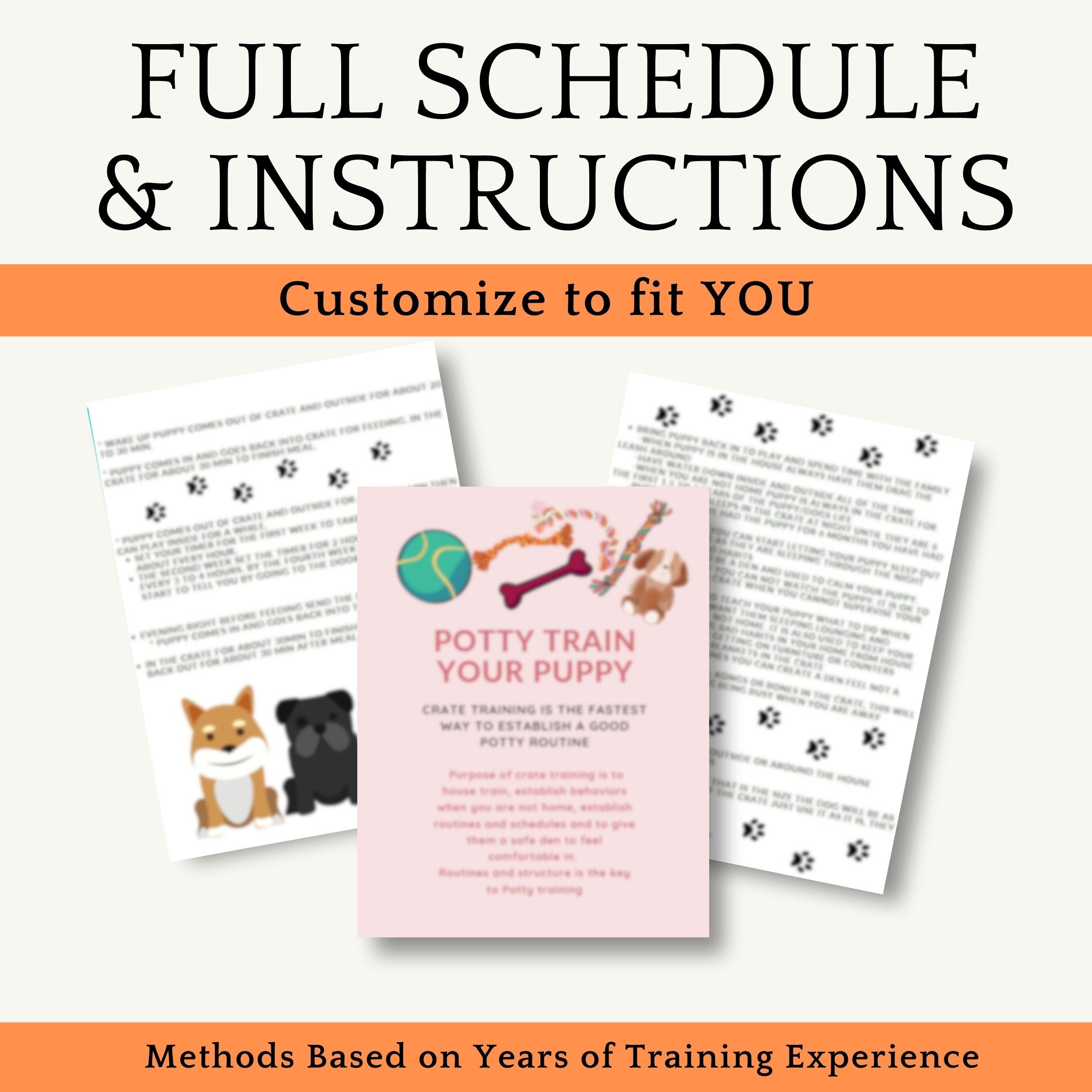 Puppy Potty Training Complete Guide and Dog Training Tracker - Etsy