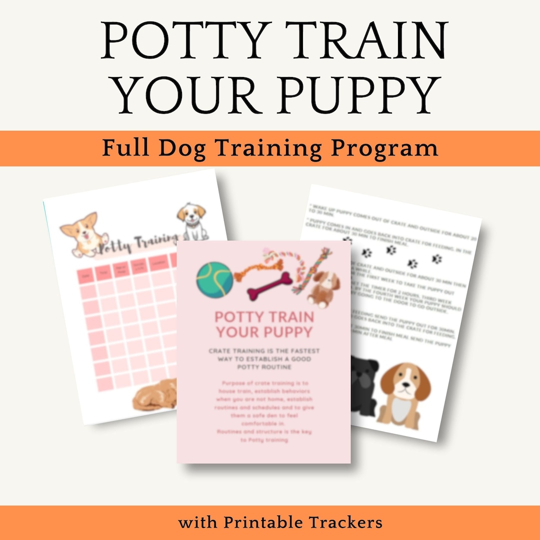 Puppy Potty Training Complete Guide and Dog Training Tracker, Printable ...