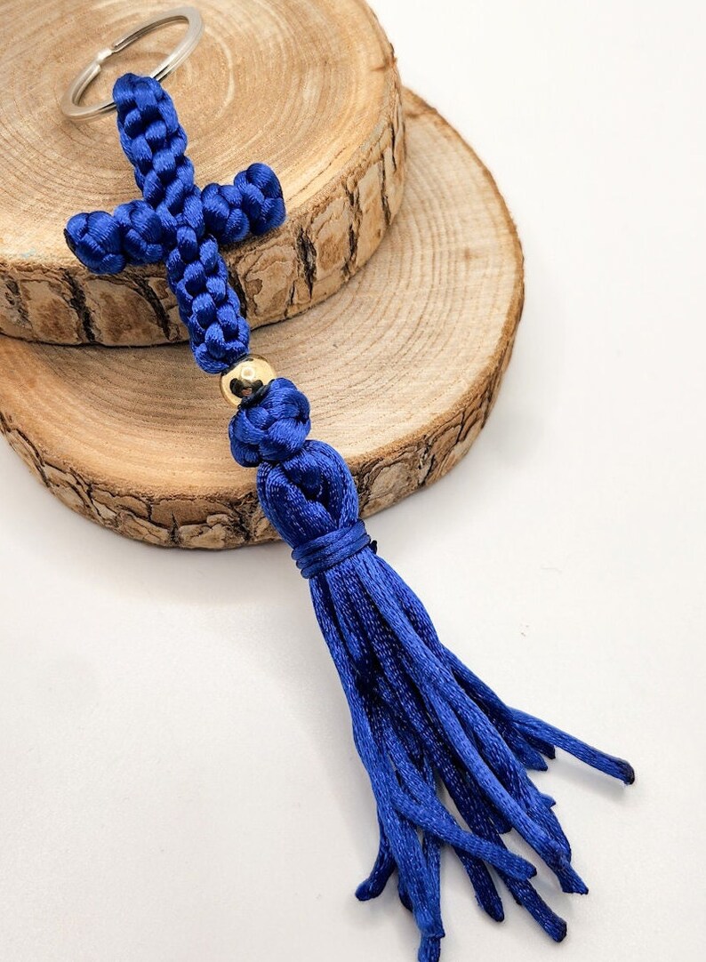 Religious Handcrafted Key Ring of the Virgin Mary & Jesus Christ. Icon ...