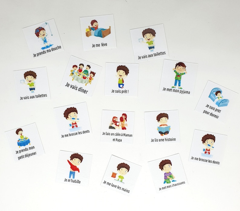 Tableau de routine enfant grand format A3 Matin / Après-midi - Etsy France