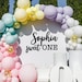 Personalized Backdrop Name Sign, Name Sign for First Birthday Party ...