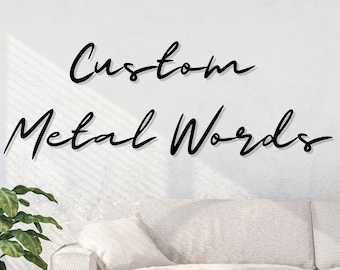 Metal Wall Words - Etsy