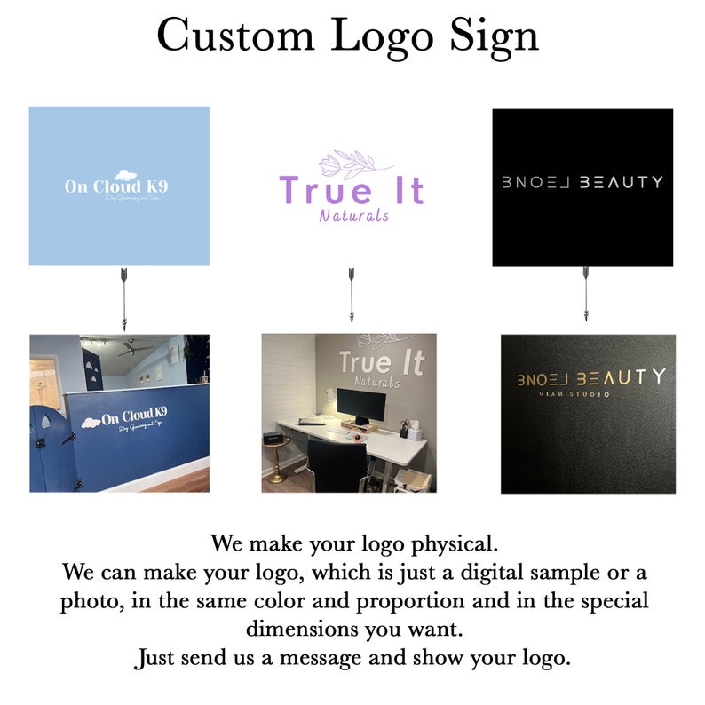 Personalized Business Logo Sign, Custom Wood Wall Logo, 3D Office Sign ...