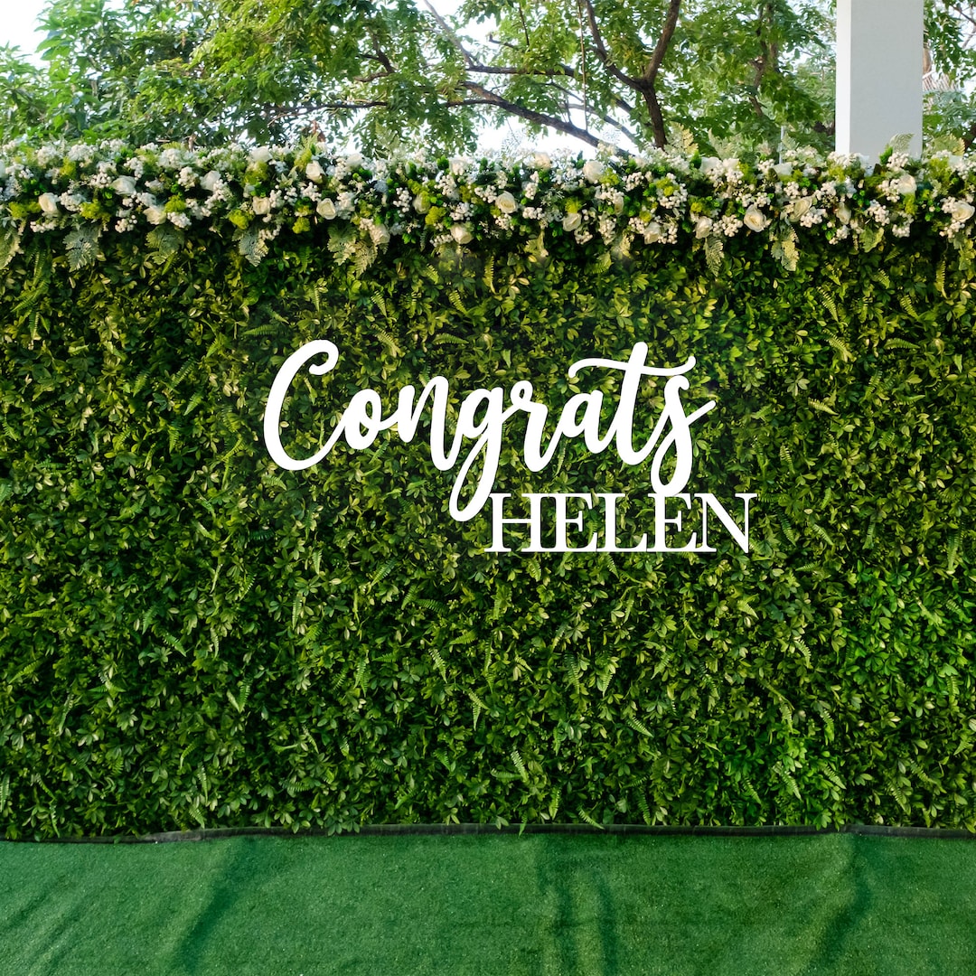 Congrats Grad Sign, Graduation Party Welcome Sign, Congrats Wooden Sign ...