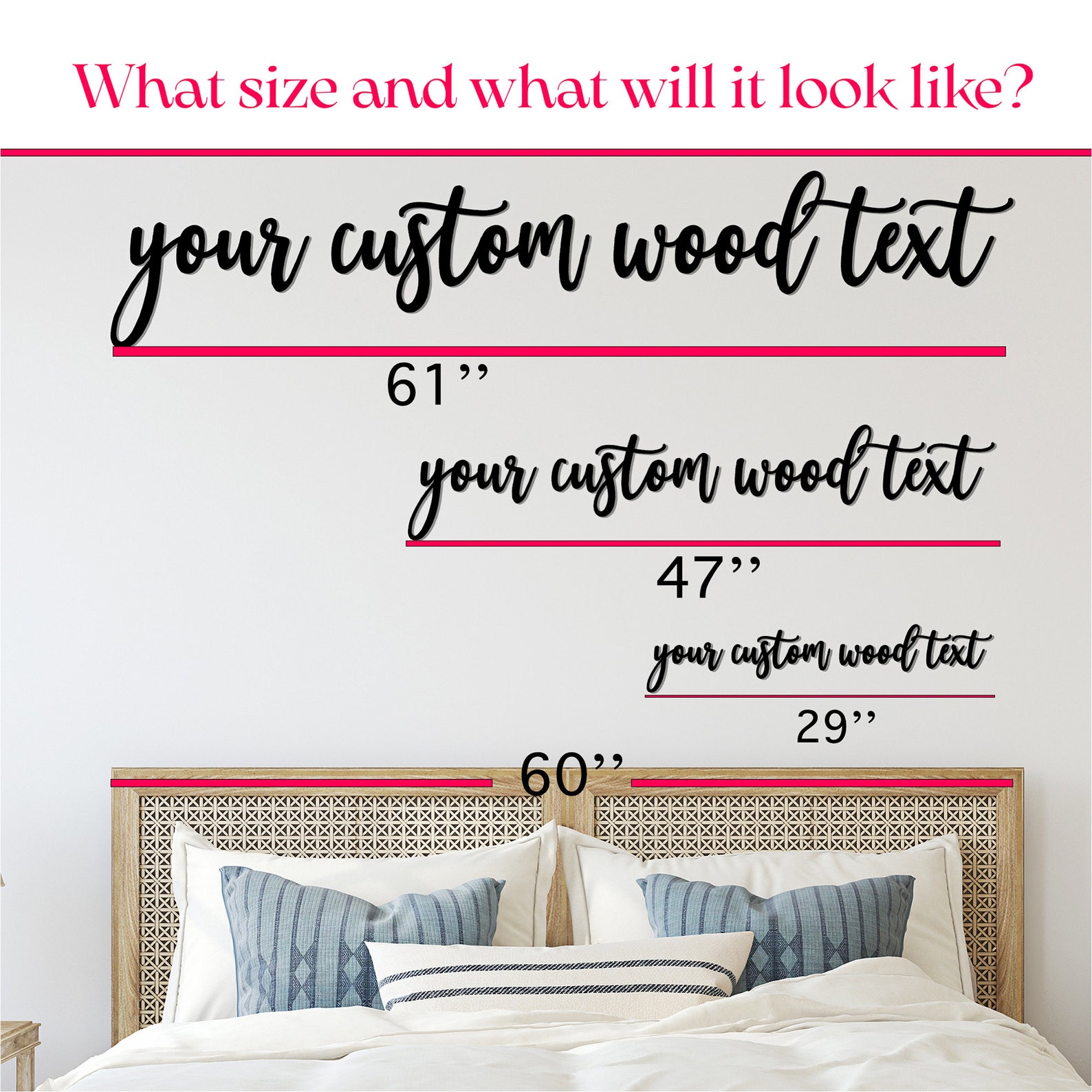 Personalized Wood Words DIY Project for Home Decor Wall Art Custom Wood ...