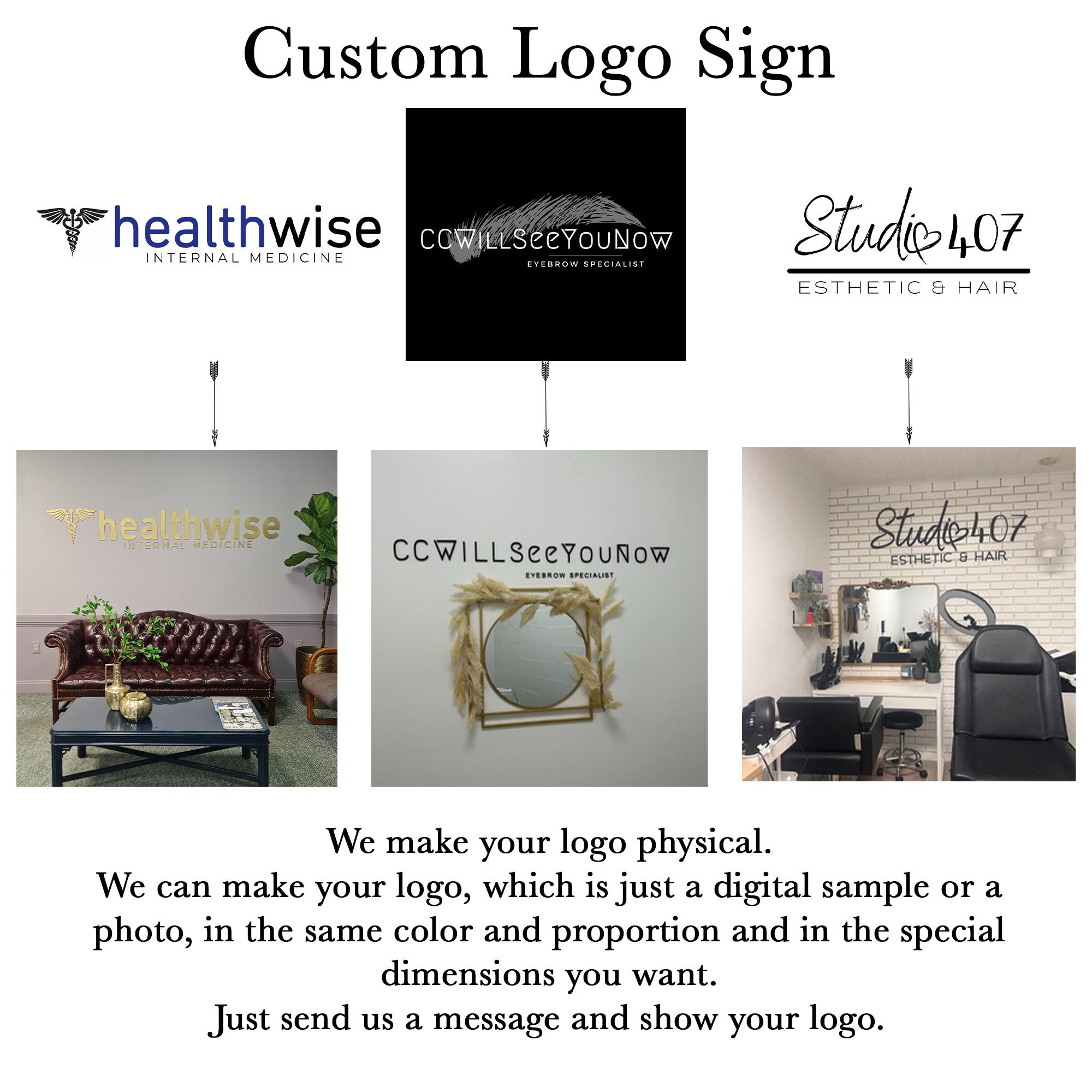 Custom Business Logo Sign , Custom Laser Cut Business Sign , Custom ...